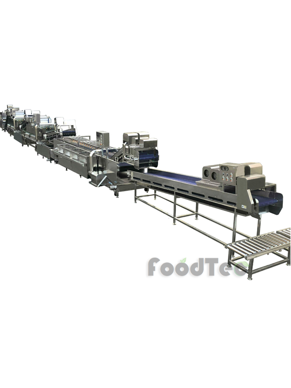 Salad processing lines